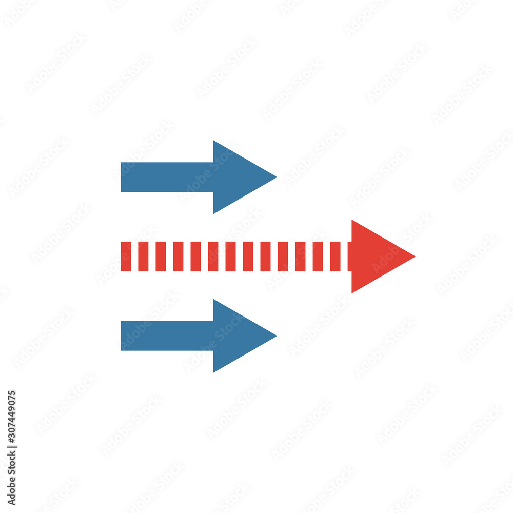 Right Leading icon. Simple element from productivity icons collection ...