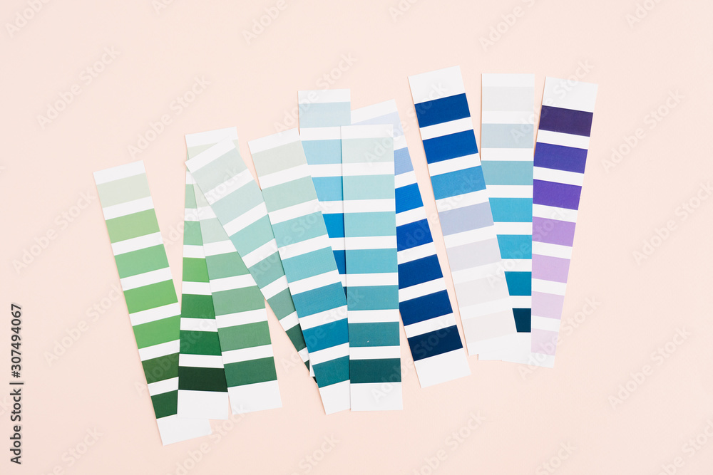 Fashion Color trend. Color swatch. Palette color of the year 2020 Stock ...