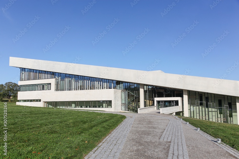 Aarhus, Denmark - October 23, 2015: Moesgaard museum is situated at ...