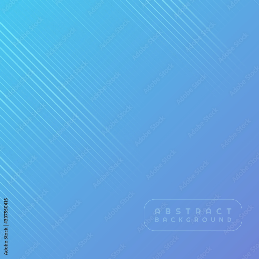 Modern minimal art background design blue color bright line wave flow ...