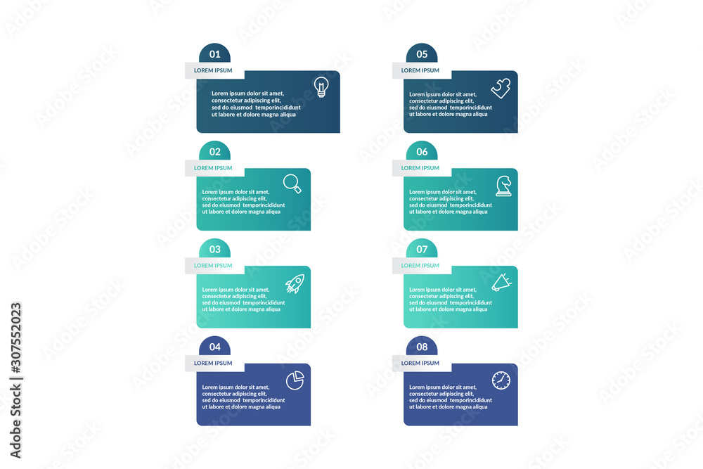 list infographic template design . business infographic concept for ...