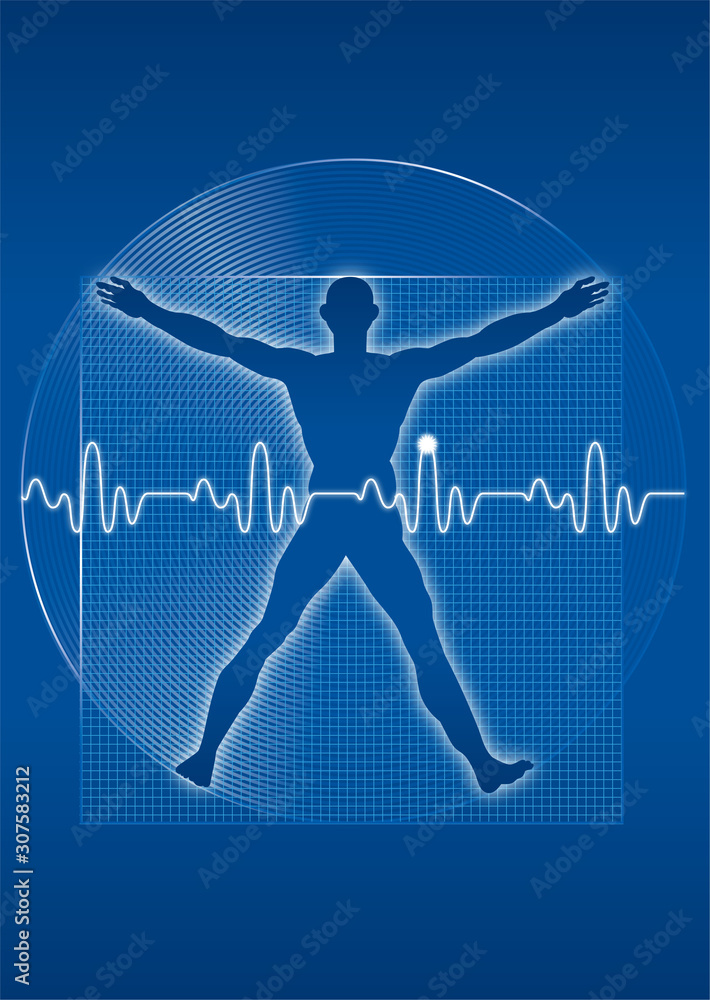 Medical, health, human body image illustration. An illustration of a ...