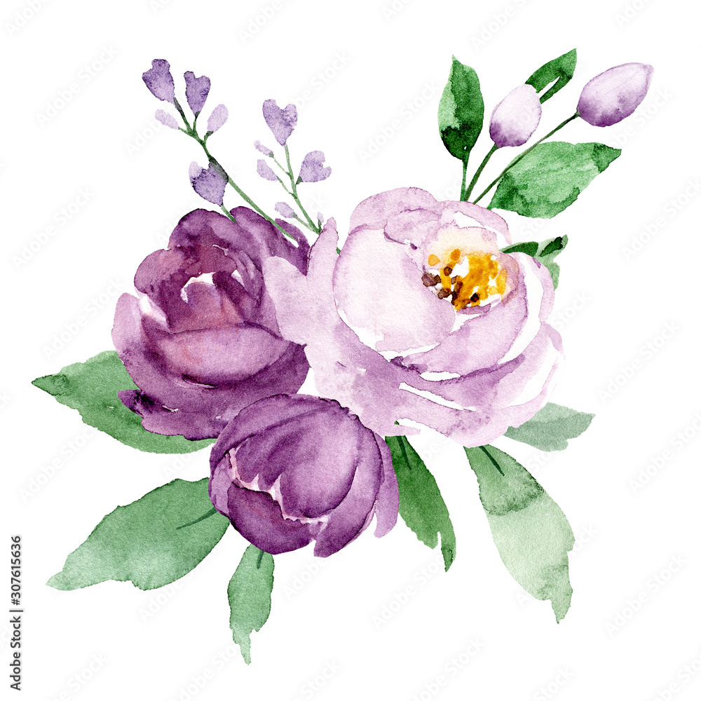 Lavender Color Flower Clipart