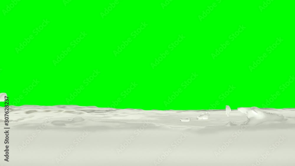 Animated close up of high flow of realistic jet fuel or clean water ...