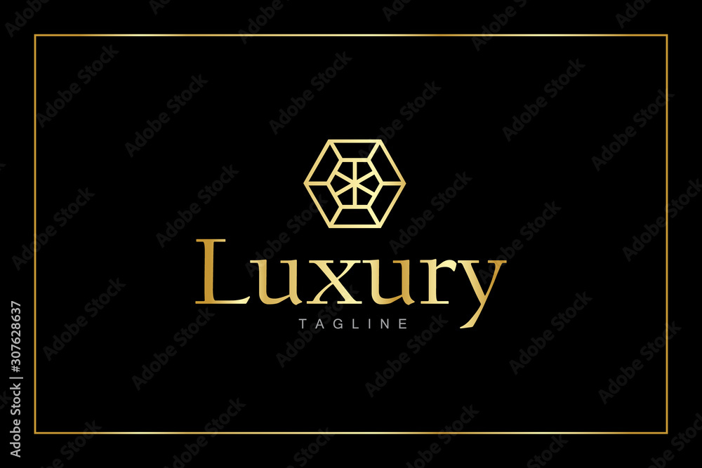 Luxury Logo design. Can be used for emblem and monogram. Great for ...