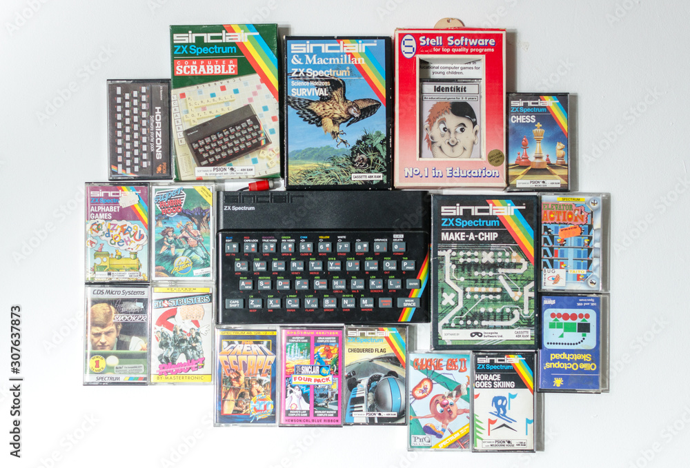 london, eng;and, 05/05/2019 A retro vintage nostalgic sinclair zx ...