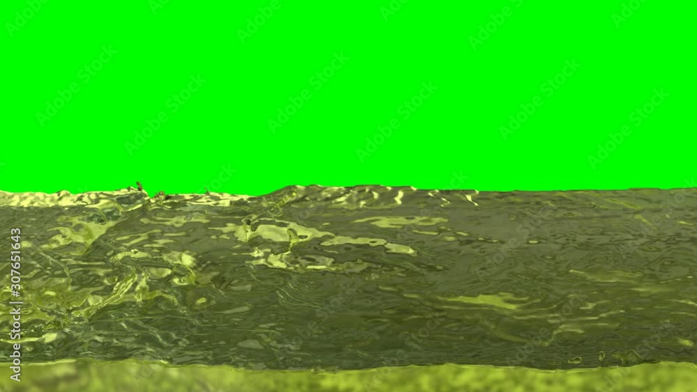 Animated great amount of realistic diesel fuel or truck fuel flowing ...