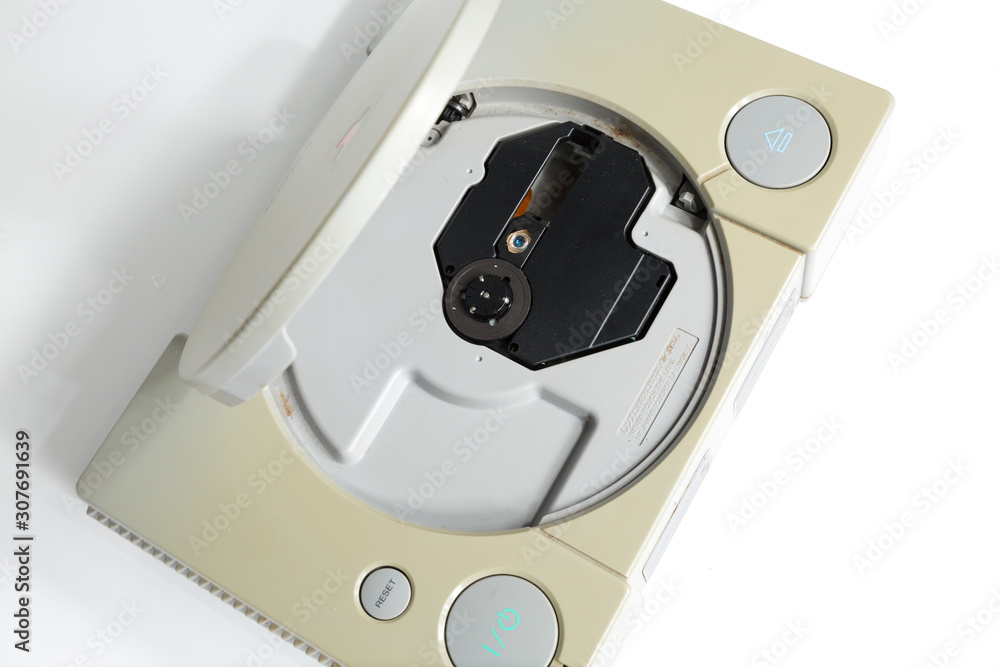 london, england, 07/05/2018 An original sony playstation console from ...