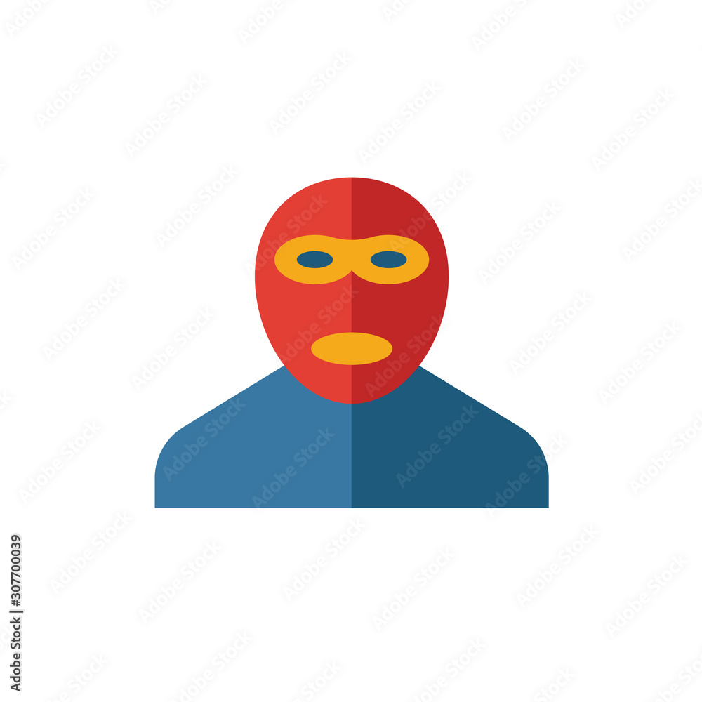 Criminal icon. Simple element from security icons collection. Creative ...