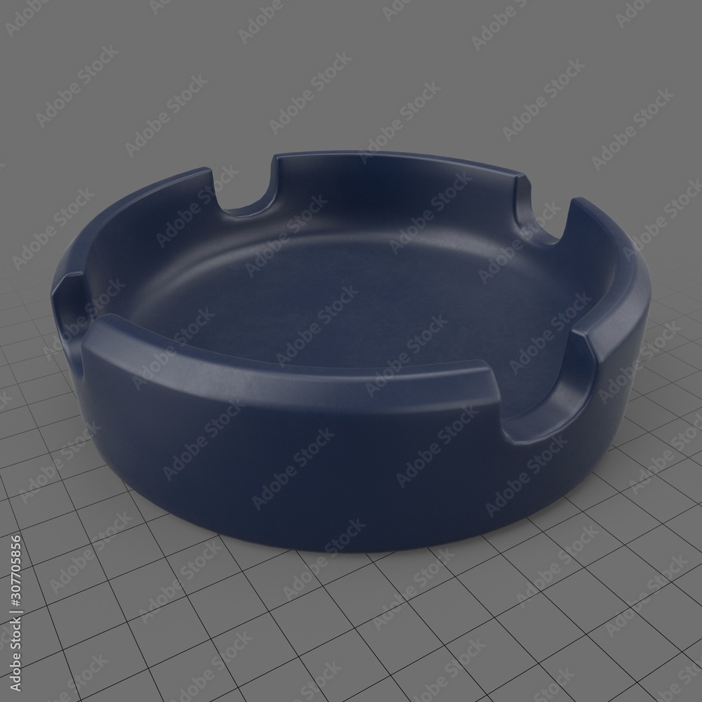 Empty ashtray Stock 3D asset | Adobe Stock