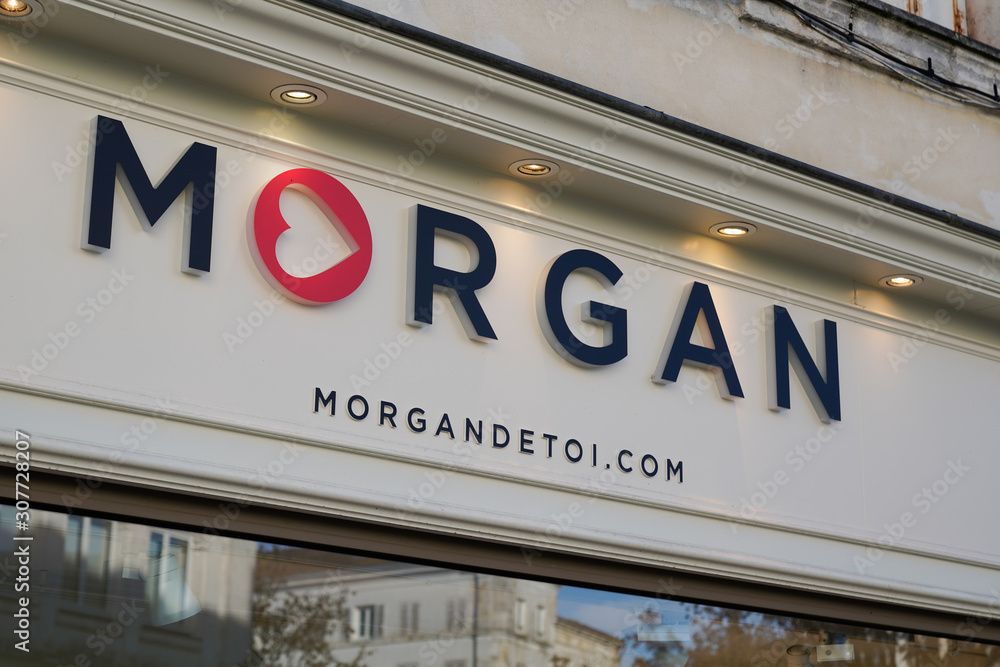 shop logo Morgan brand fashion signage in store street Stock Photo ...