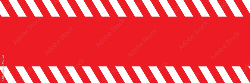 horizontal red and white no entry sign background with blank Stock ...