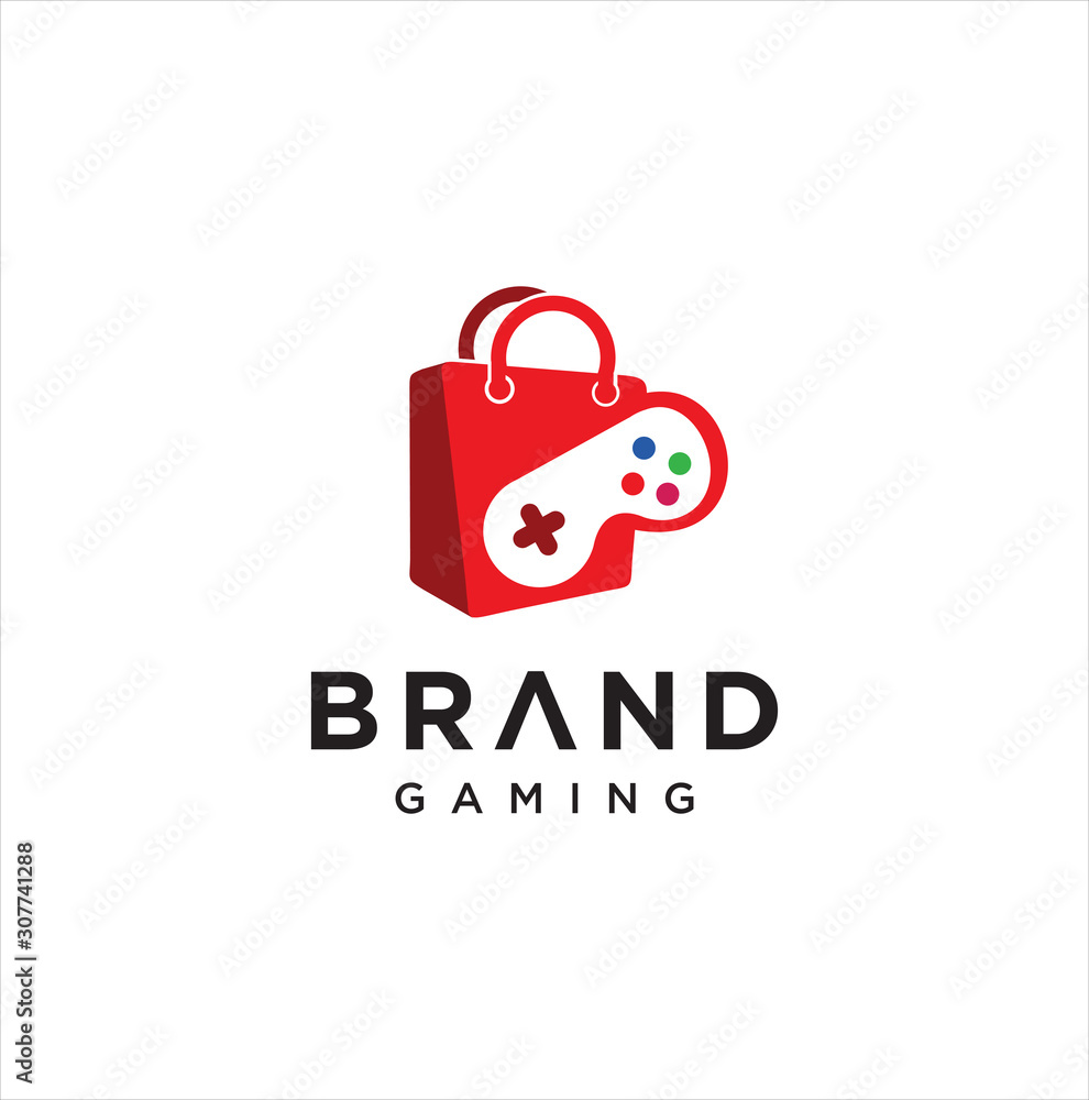 Gaming Store Logo .Game Shop Logo Template Design Vector . Gaming Party ...