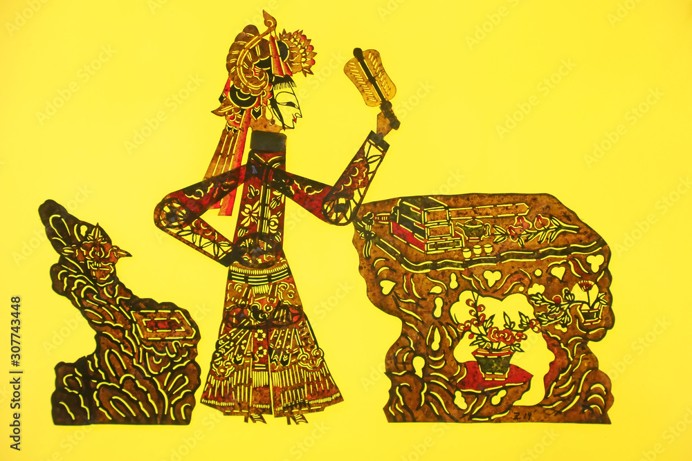 Chinese shadow puppets prop Stock Photo | Adobe Stock