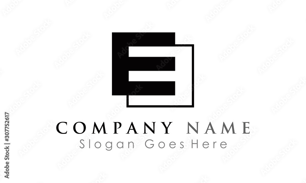 icon logo E3 Stock Vector | Adobe Stock