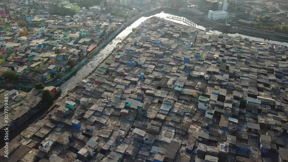 Poor Housing and Bad Hygiene Indian Ghetto, Dharavi Slum, Mumbai ...
