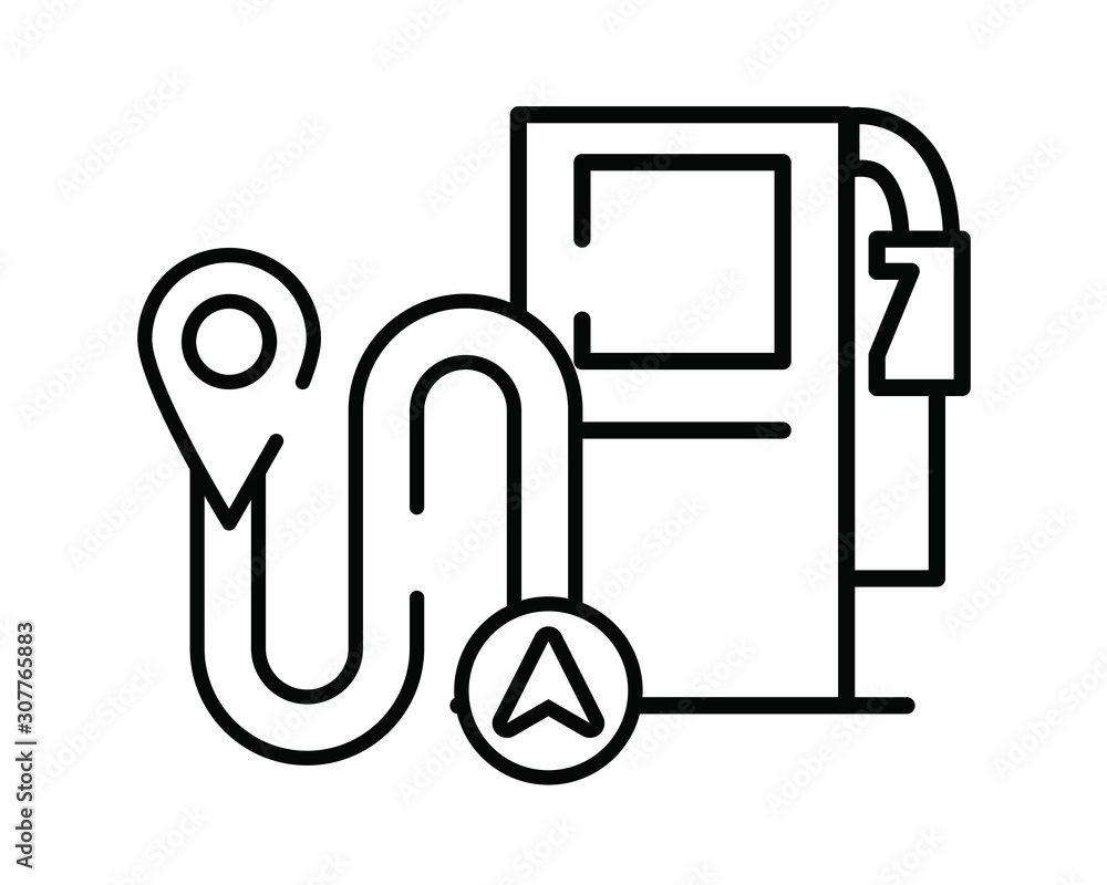 fuel oil station service icon Stock Vector | Adobe Stock