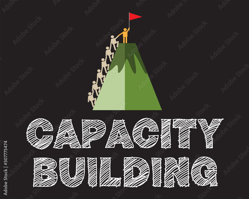 capacity building, vector design Stock Vector | Adobe Stock