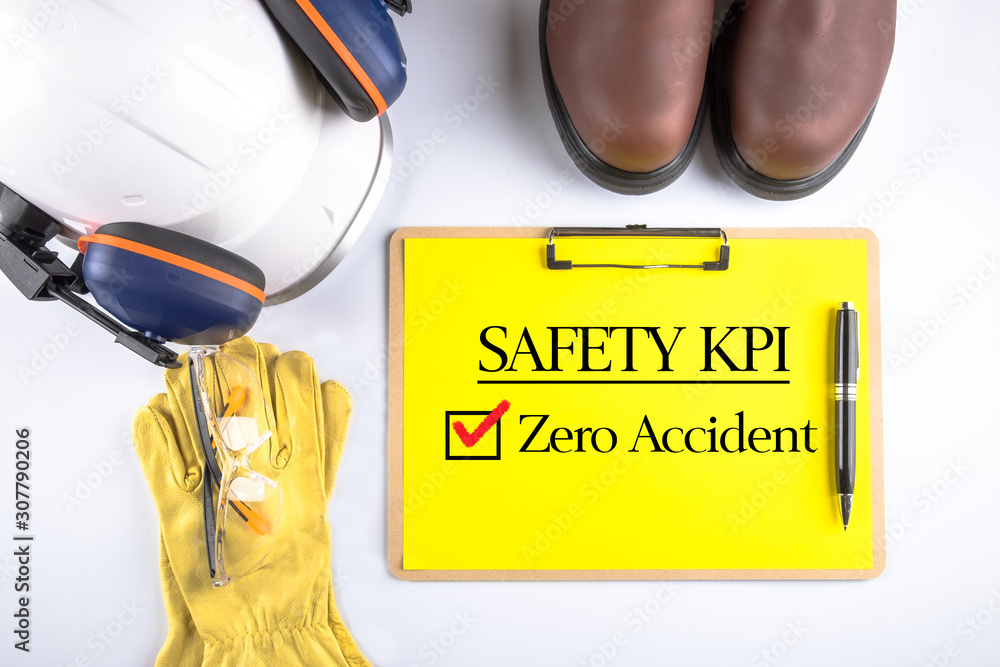Safety KPI; zero accident, zero fatality, Safety & Health Concept Stock ...