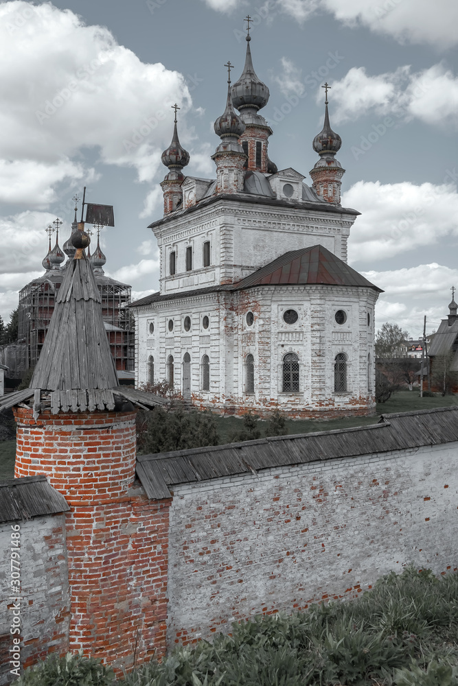 Medieval russian monastery Stock Photo | Adobe Stock
