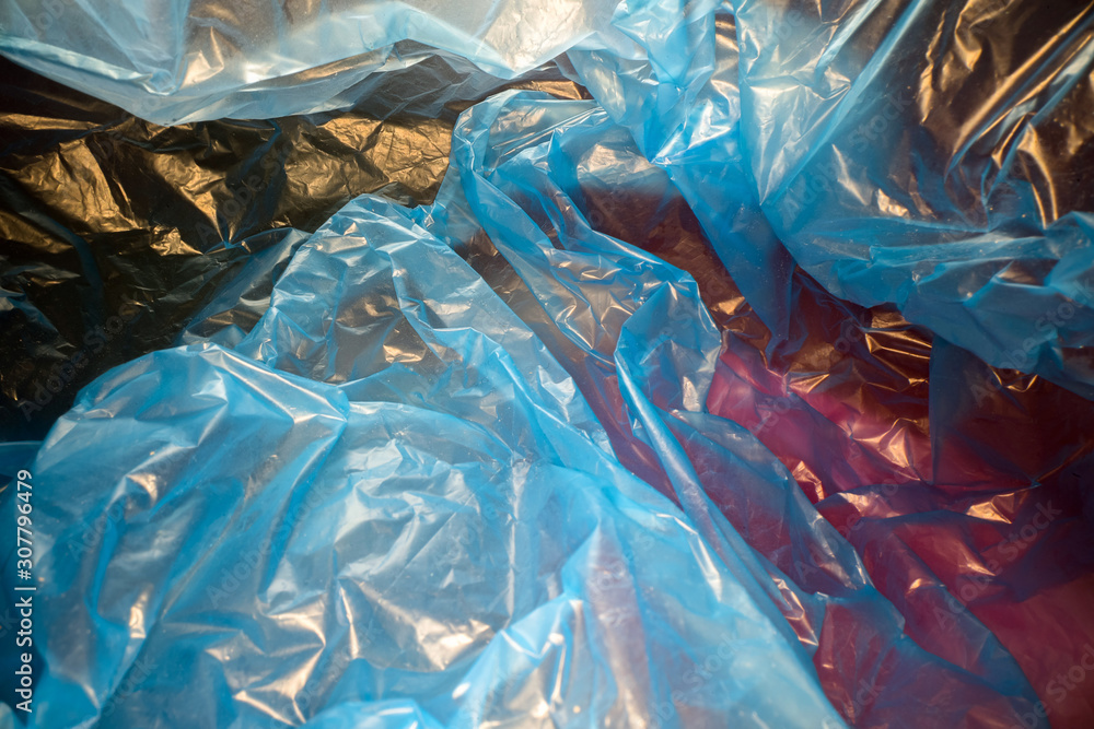 Inside a disposable plastic bag. Lightweight transparent, reusable ...