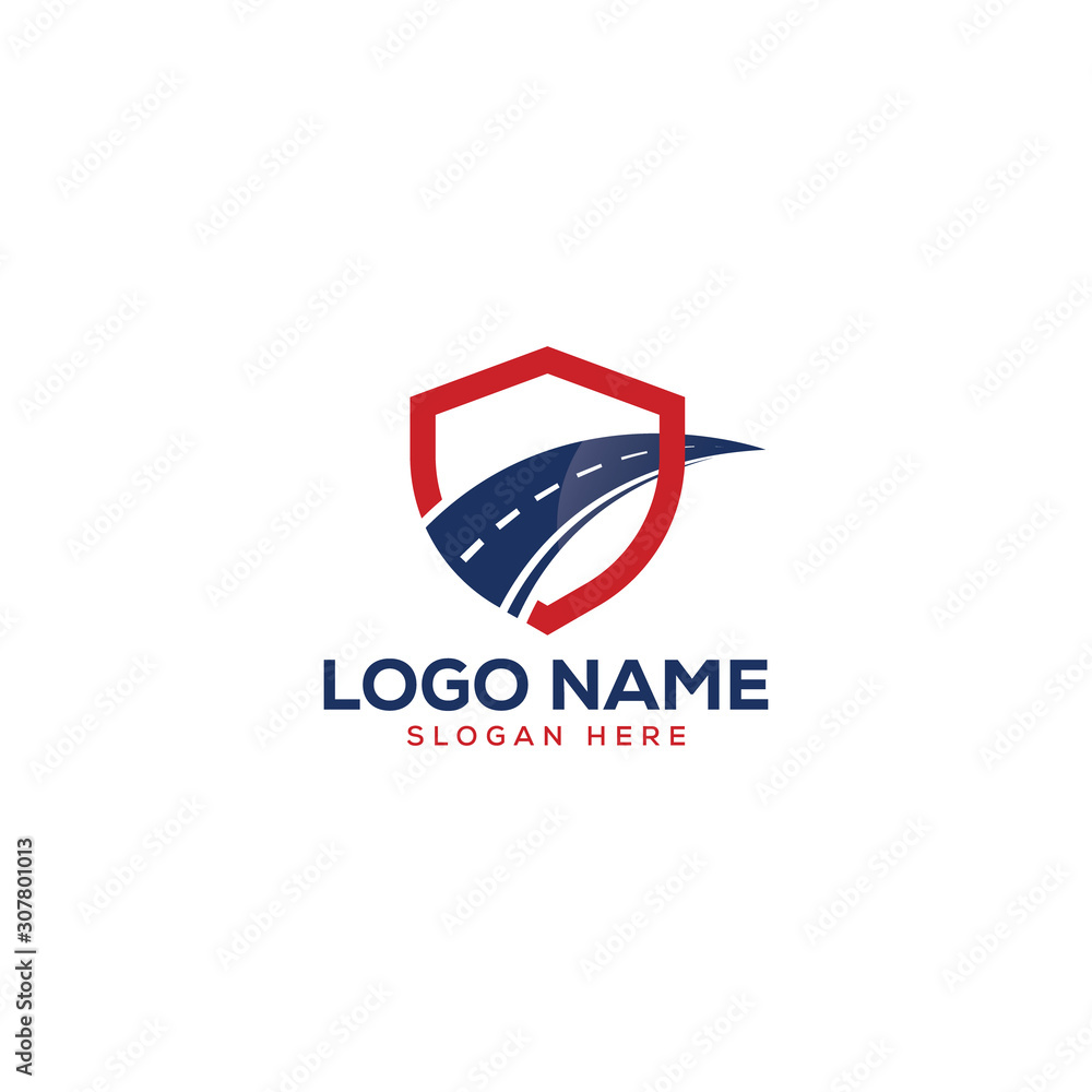 Shield/transport logo design template full vector EPS 10 Stock Vector ...
