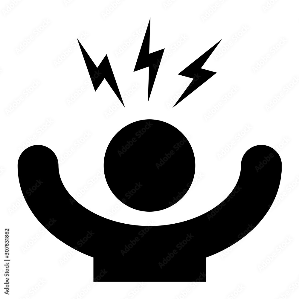 Stress symbol icon Stock Illustration | Adobe Stock