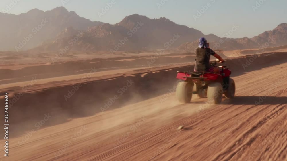 Quad bike ride through the desert near Sharm el Sheikh, Egypt ...