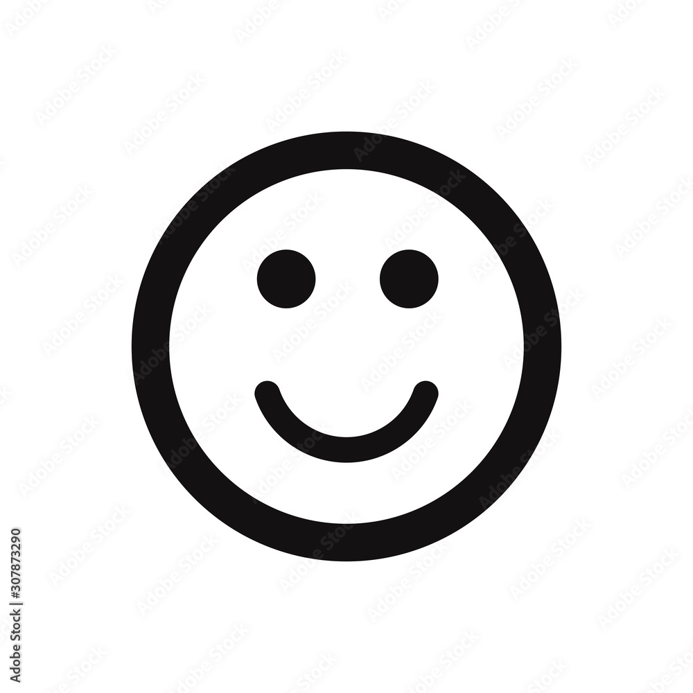 Smile vector icon, simple sign for web site and mobile app. vector de Stock | Adobe Stock