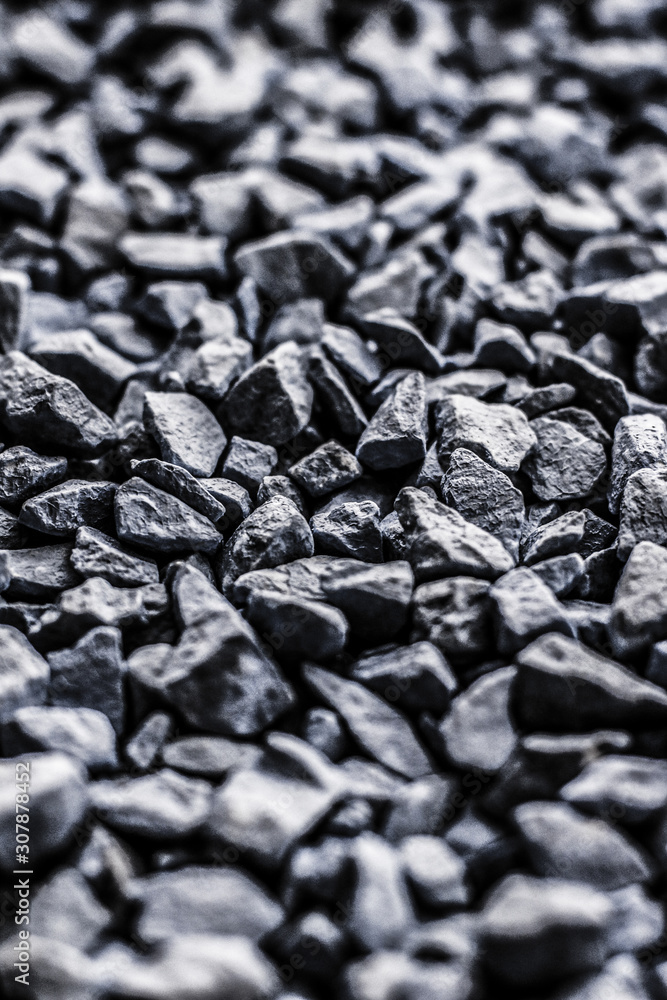 Grey stone pebbles as abstract background texture, landscape ...