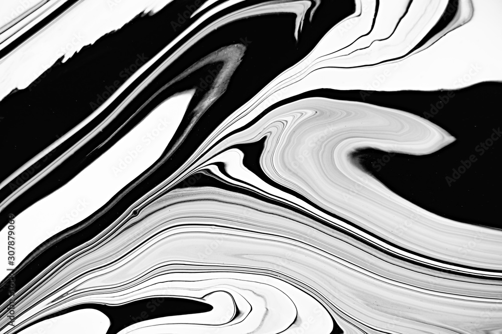 Monocolor alcohol ink marbling raster background. Liquid waves and ...