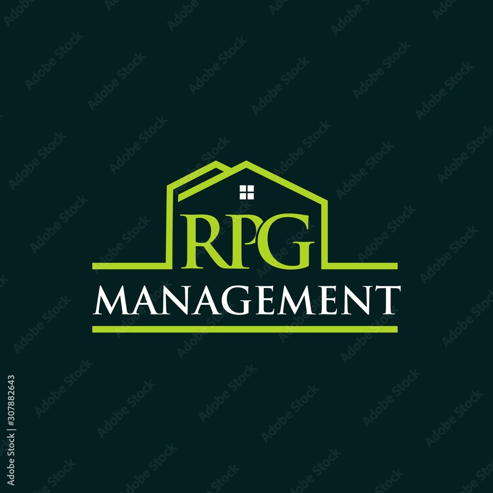 Letter RPG Home Management Creative Abstract Logo Design Template ...