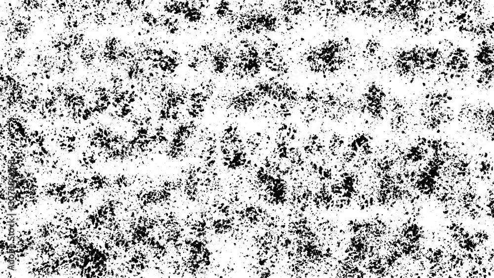 Abstract black dust isolated on white background, grainy overlay ...