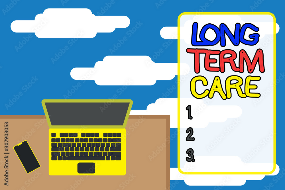 Word writing text Long Term Care. Business photo showcasing Adult ...