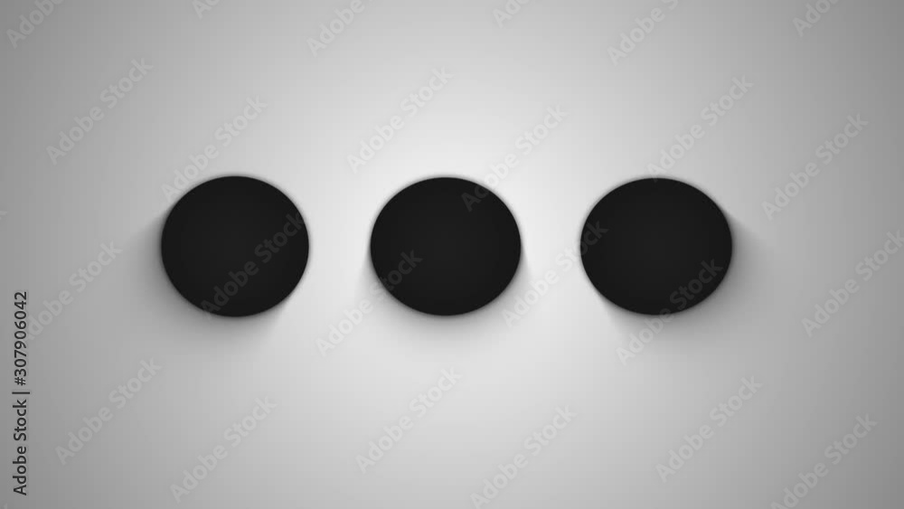 Minimal Design Dots Simple Preloader/ 4k animation of a design minimal ...