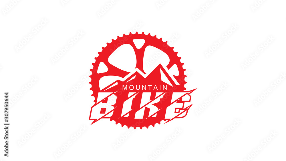 emblem of downhill and cross country mountain bike logos Stock Vector ...