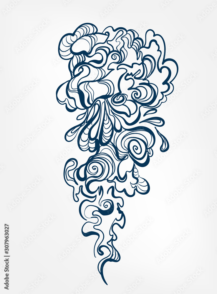 Japanese Smoke Drawing