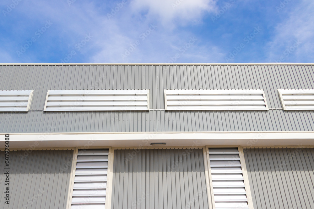 Metal sheet roof and wall steel with louver build factory and warehouse ...