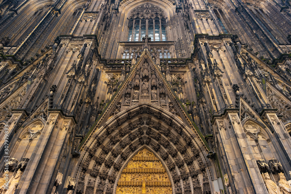 Cologne Cathedral. World Heritage - a Roman Catholic Gothic cathedral ...