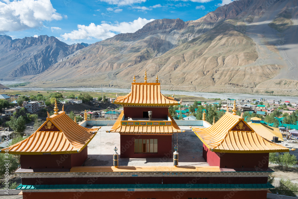 Himachal Pradesh, India - Sep 02 2019 - Sakya Kaza Monestry in Kaza ...
