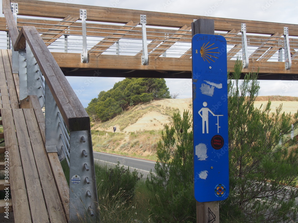 Scallop shell mark, Camino de Santiago, Journey from Torres del Rio to ...