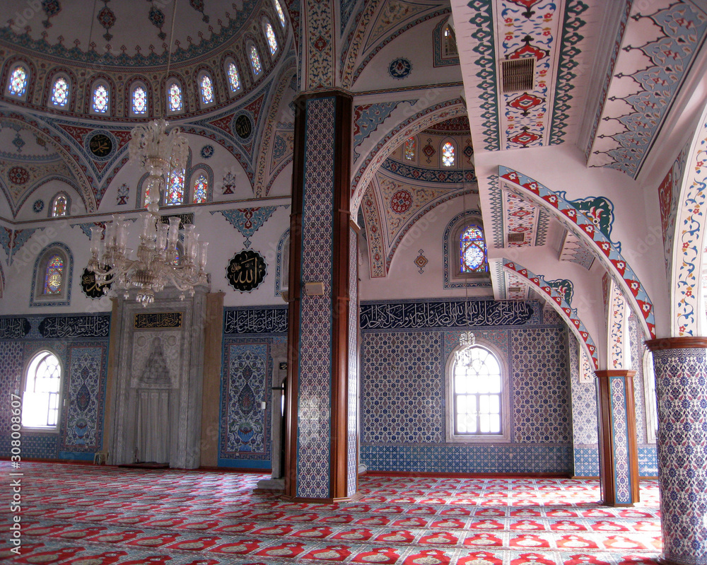 interior of mosque in turkey Stock Photo | Adobe Stock