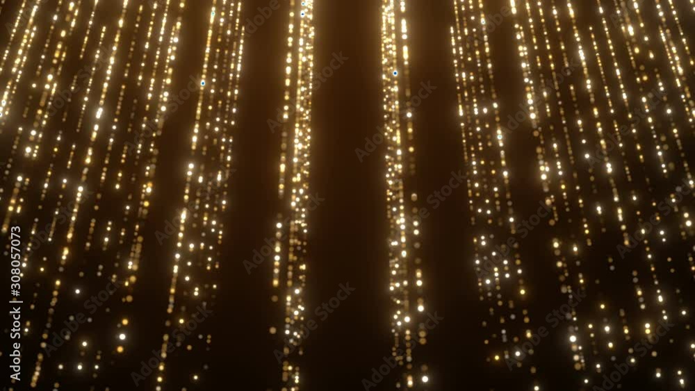 glittering particles falling gold background vídeo do Stock | Adobe Stock