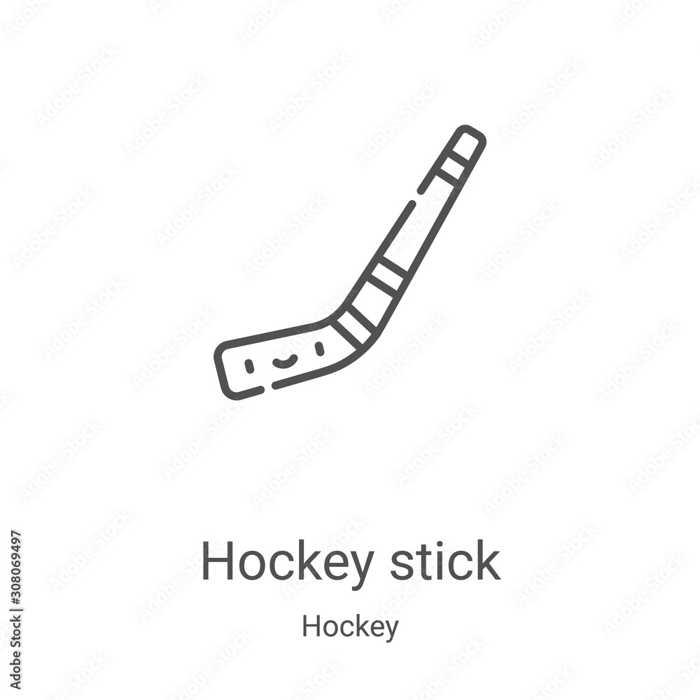 Hockey Stick Outline