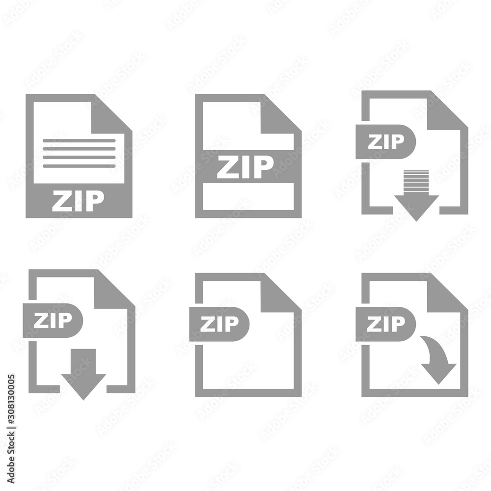 Zip File Icon Vector