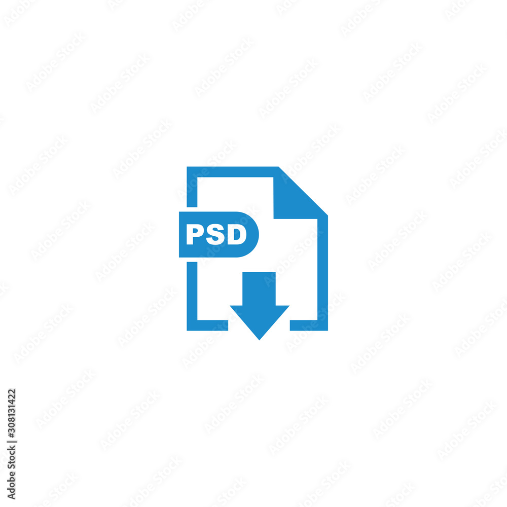 Vetor de PSD file format icon vector design symbol do Stock | Adobe Stock