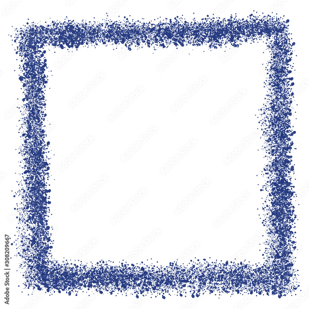 Color of the year 2020. Classic Blue dry watercolor background hand ...