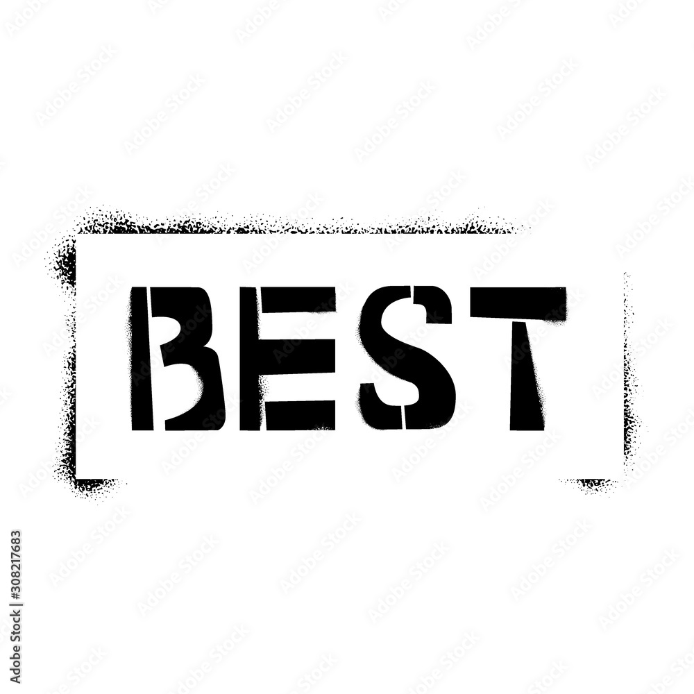 Best stencil lettering in frame. Spray paint graffiti on white ...