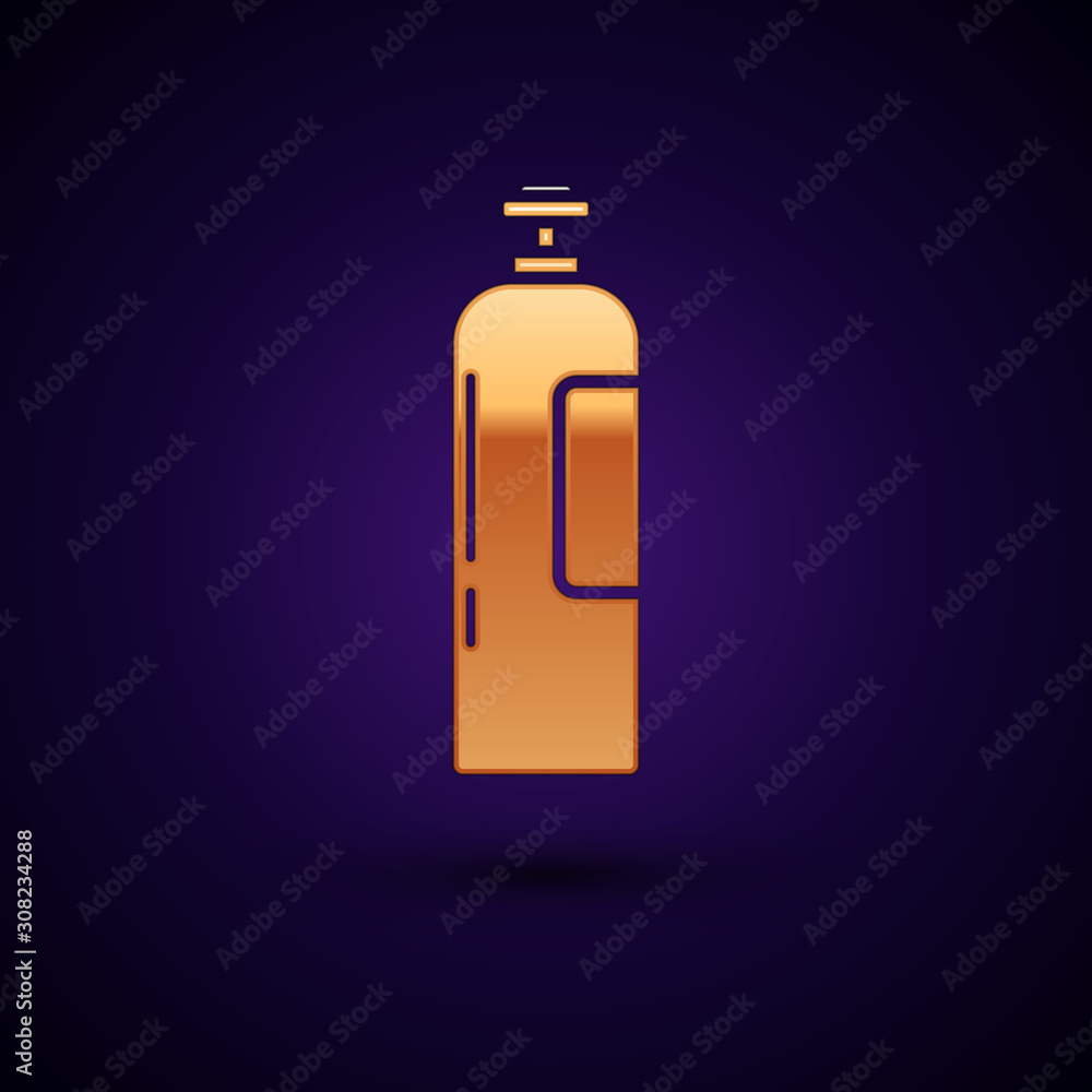 Gold Industrial gas cylinder tank for all inert and mixed inert gases ...