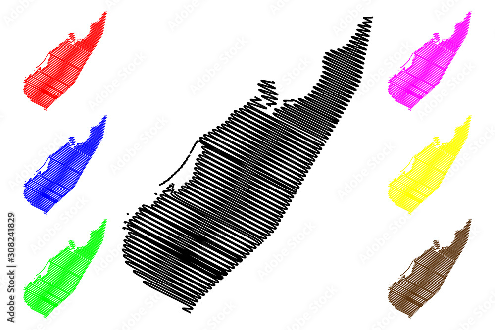 Nelson Region (Regions of New Zealand, South Island) map vector ...